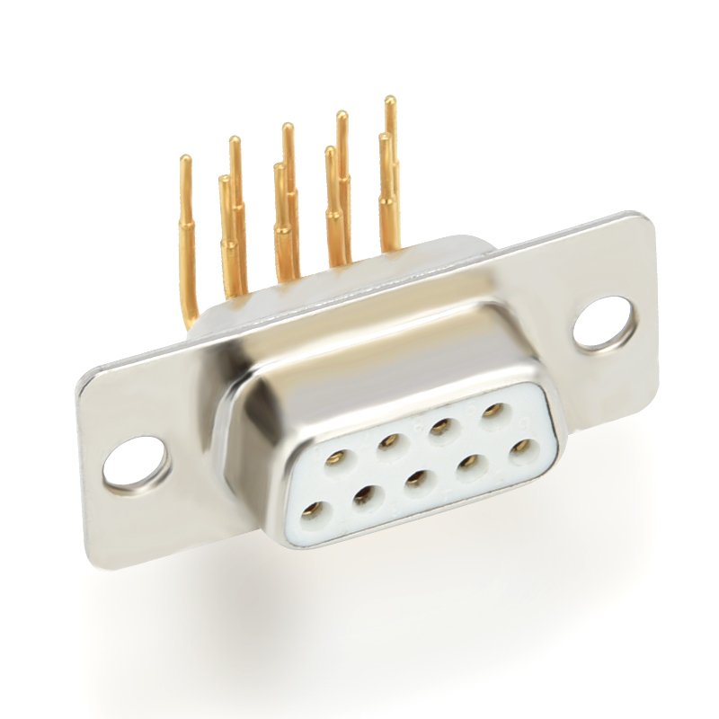 LCP Right Angle 9 Pin d Type Male Connector With Gold Plating ...