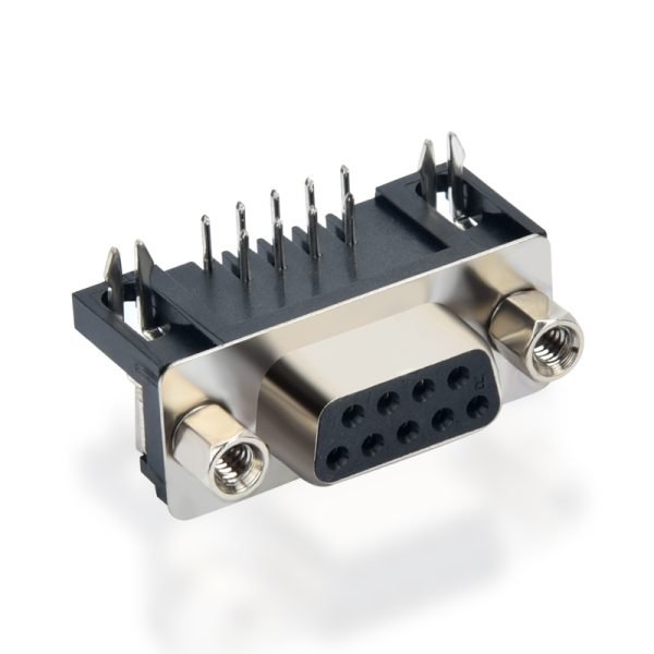LCP Right Angle 9 Pin d Type Male Connector With Gold Plating ...