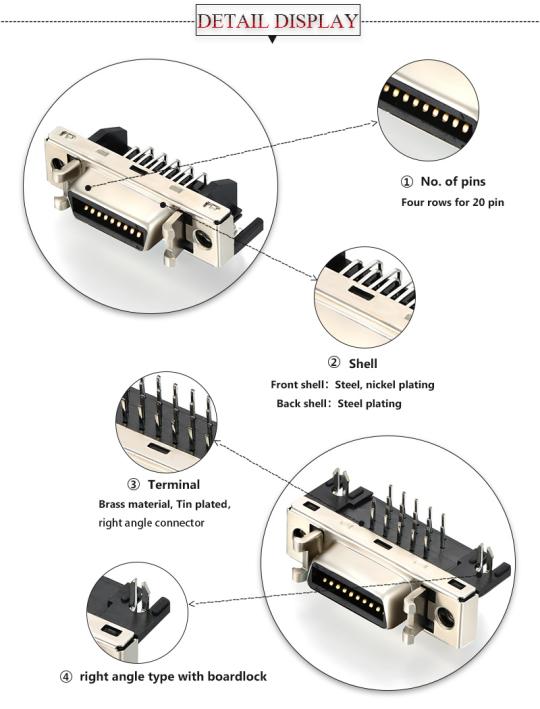 About SCSI Connector: - Industrial Camera Network Cable, High Flexible Network Cable, Chinese ...